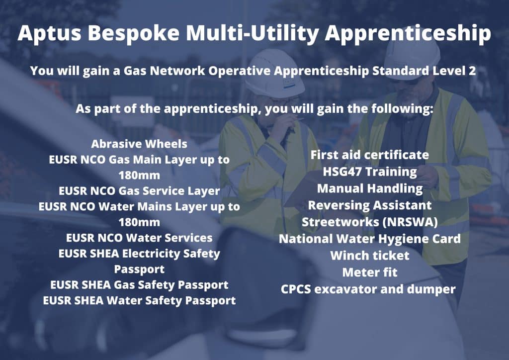 Multi-Utility Apprenticeship Scheme 2022 - Applications NOW OPEN! | Aptus Academy